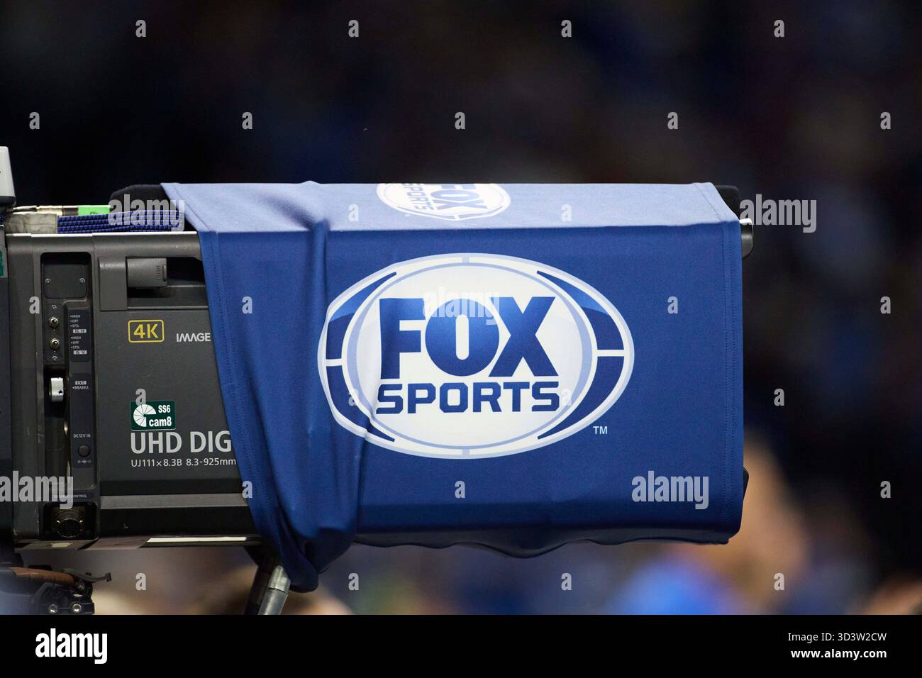 FILE - Fox Sports logo on a camera during an NFL football game between ...