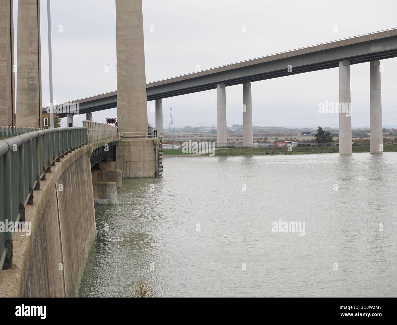 Iwade, Kent, UK. 7th Nov, 2025. UK Weather: surge high water at the ...
