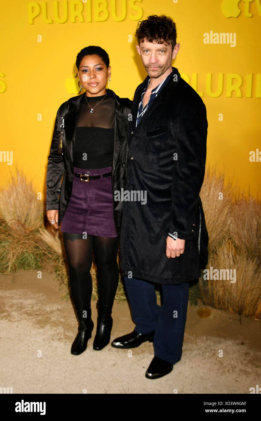 Chelsey Sims and James Frain at the premiere of the Apple TV+ series ...