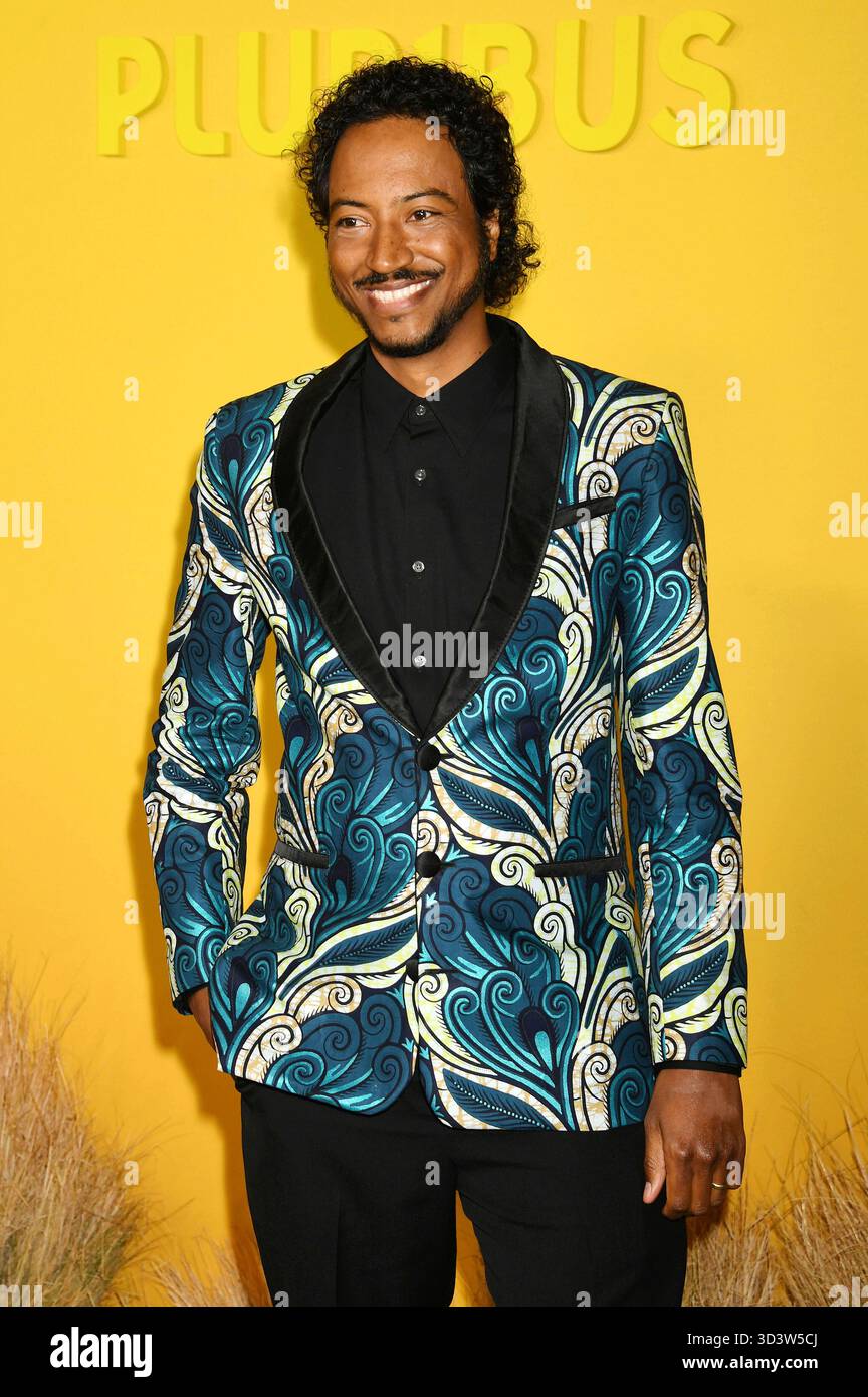Samba Schutte at the premiere of the Apple TV+ series 'Pluribus ...
