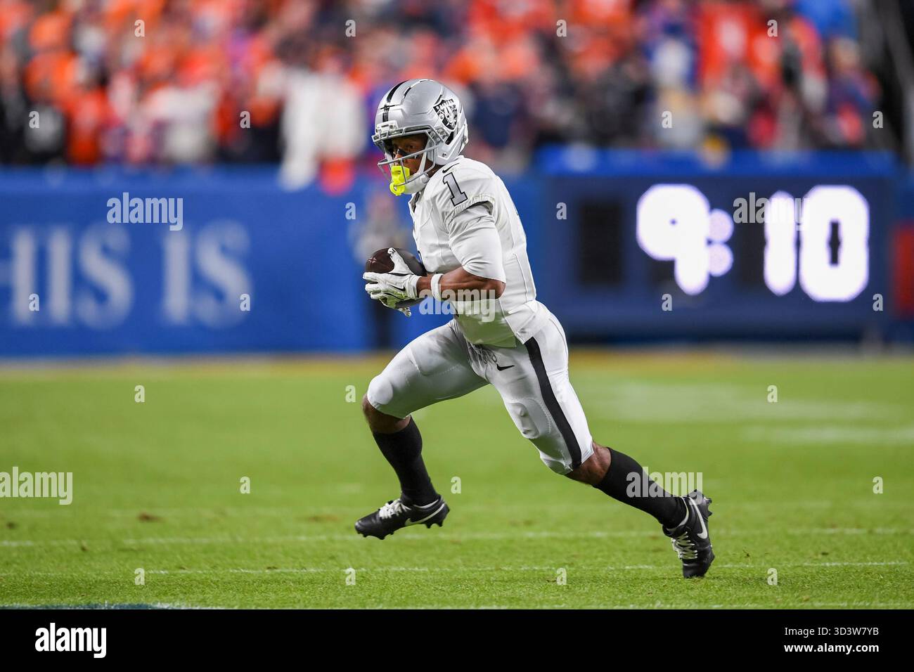 Denver, United States. 6 November, 2025. Tre Tucker #1 of the Las Vegas ...