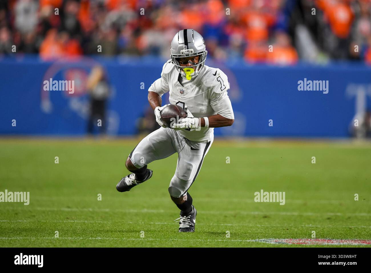 Denver, United States. 6 November, 2025. Tre Tucker #1 of the Las Vegas ...