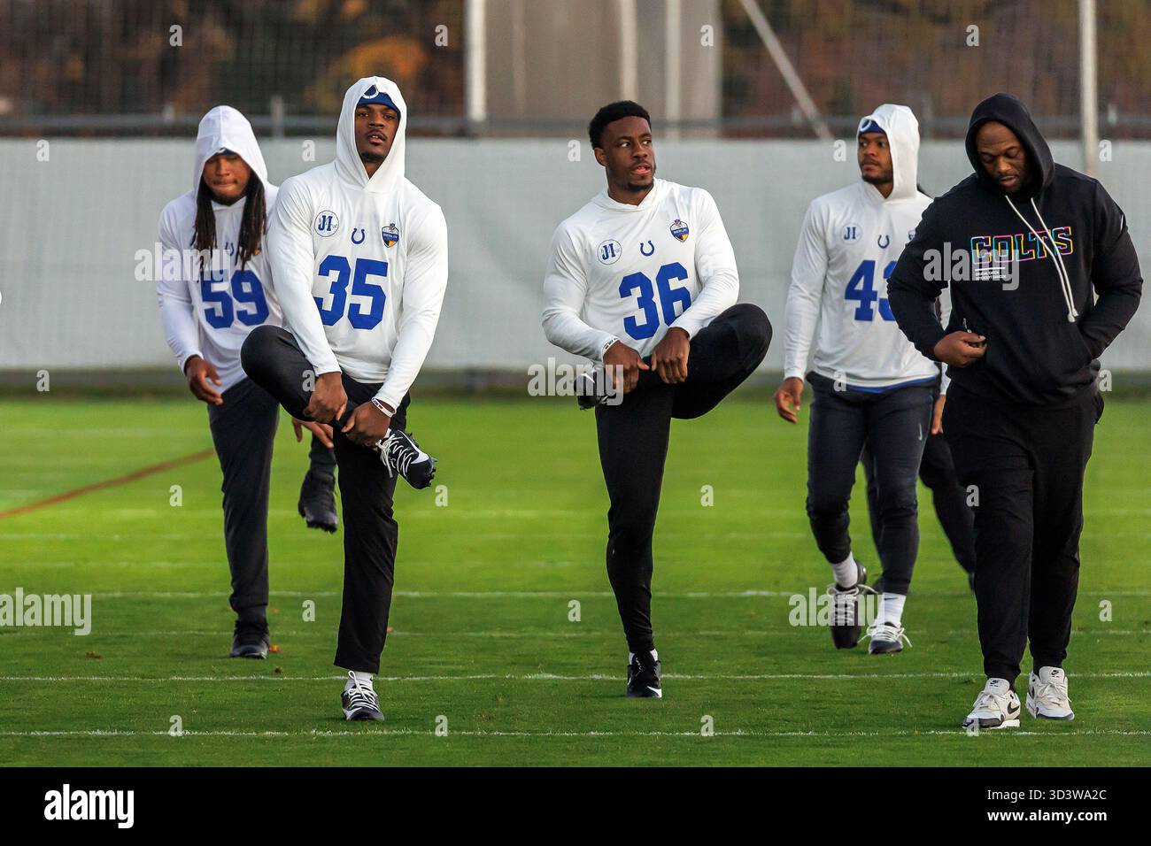 07 November 2025, Berlin: American football, Indianapolis Colts ...
