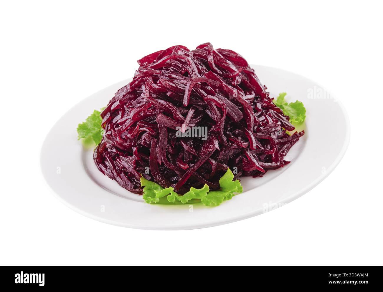 Plate beet salad on Cut Out Stock Images & Pictures - Alamy