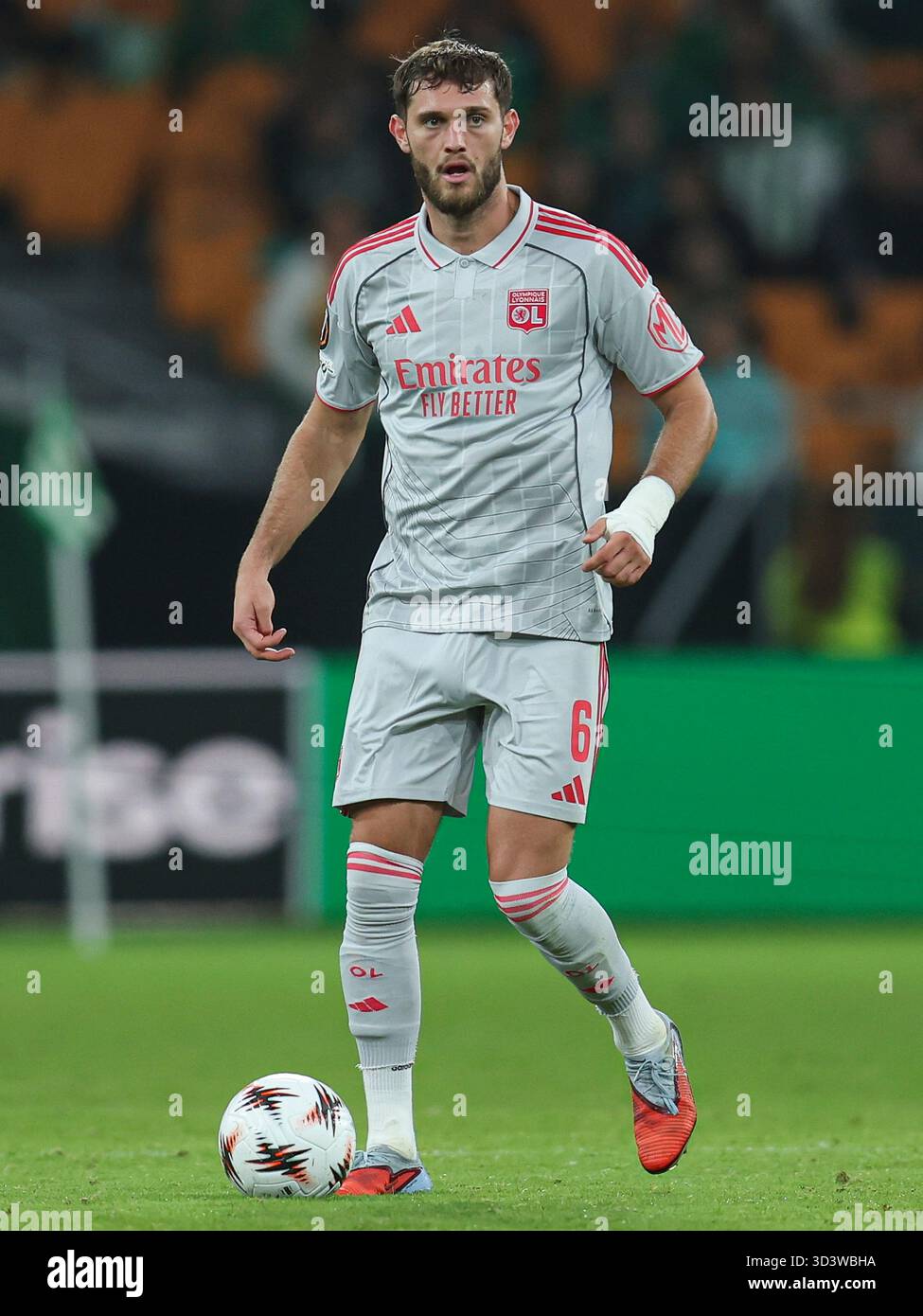 Tanner Tessmann of Olimpique Lyonnais during the UEFA Europa League ...
