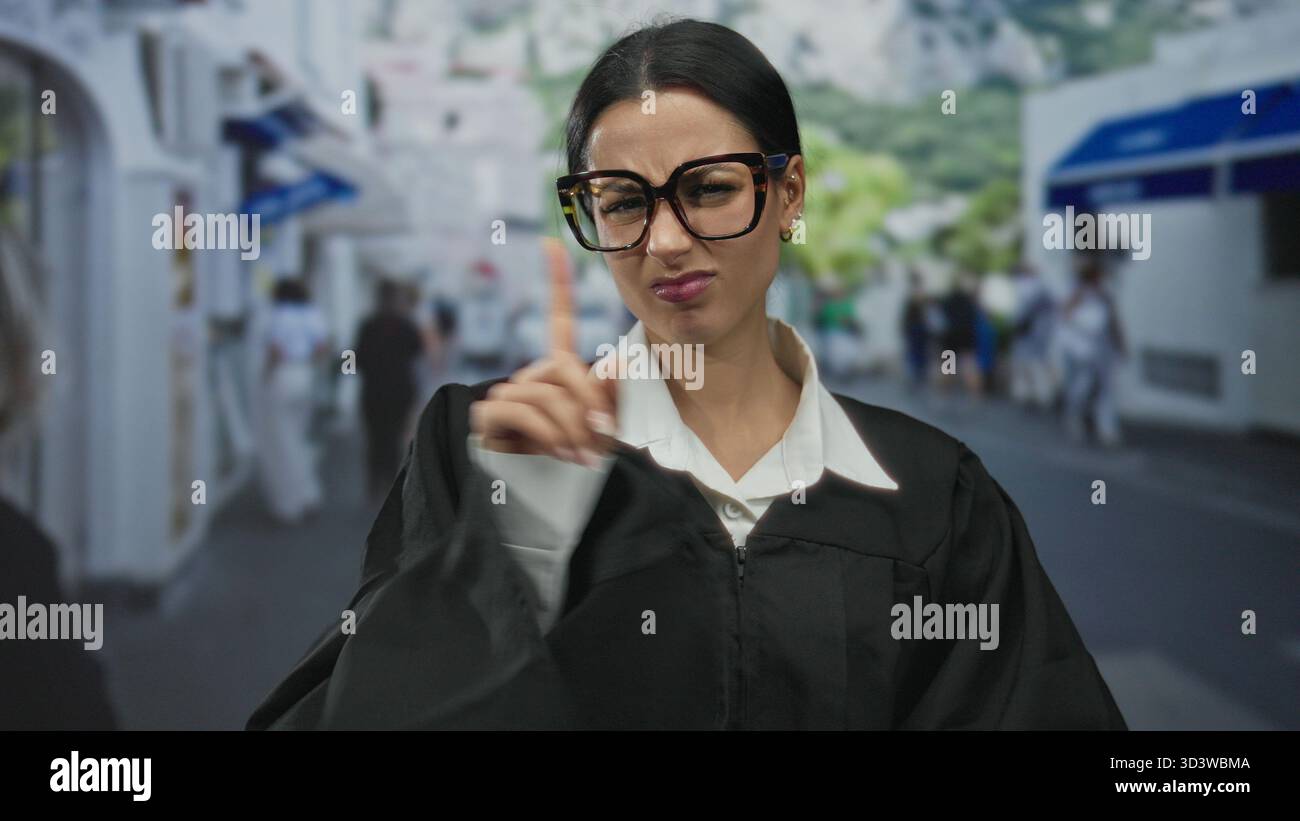 Woman in judges gown gesturing hi-res stock photography and images - Alamy