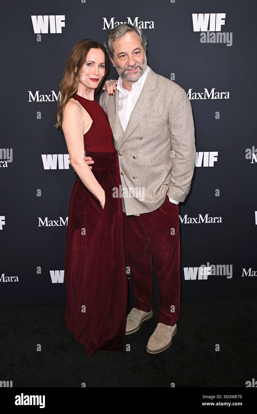 Leslie Mann and Judd Apatow at the WIF 2025 Award Ceremony at the ...