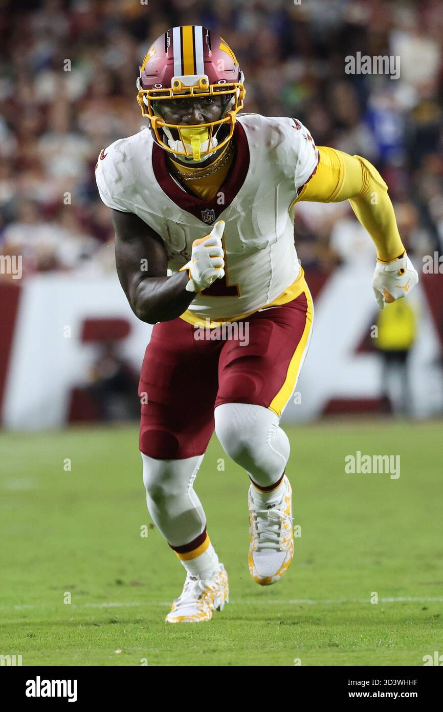 Washington Commanders wide receiver Deebo Samuel Sr. (1) runs a route ...