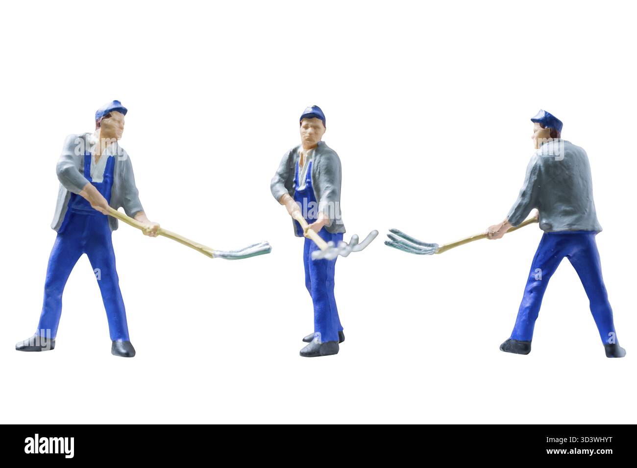 Miniature people worker construction concept on isolate white ...
