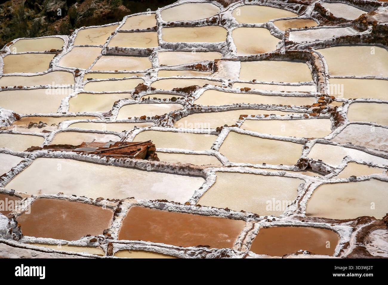 Traditional salt mine, salinas, in Maras in Peru Stock Photo - Alamy