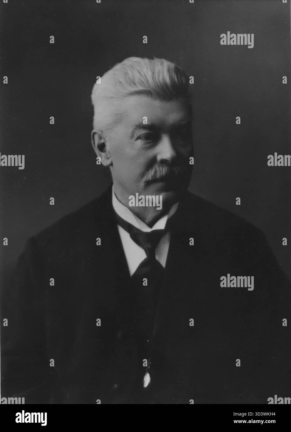 This image depicts Thorvald Hansen (1847-1915), a Danish trumpet player ...