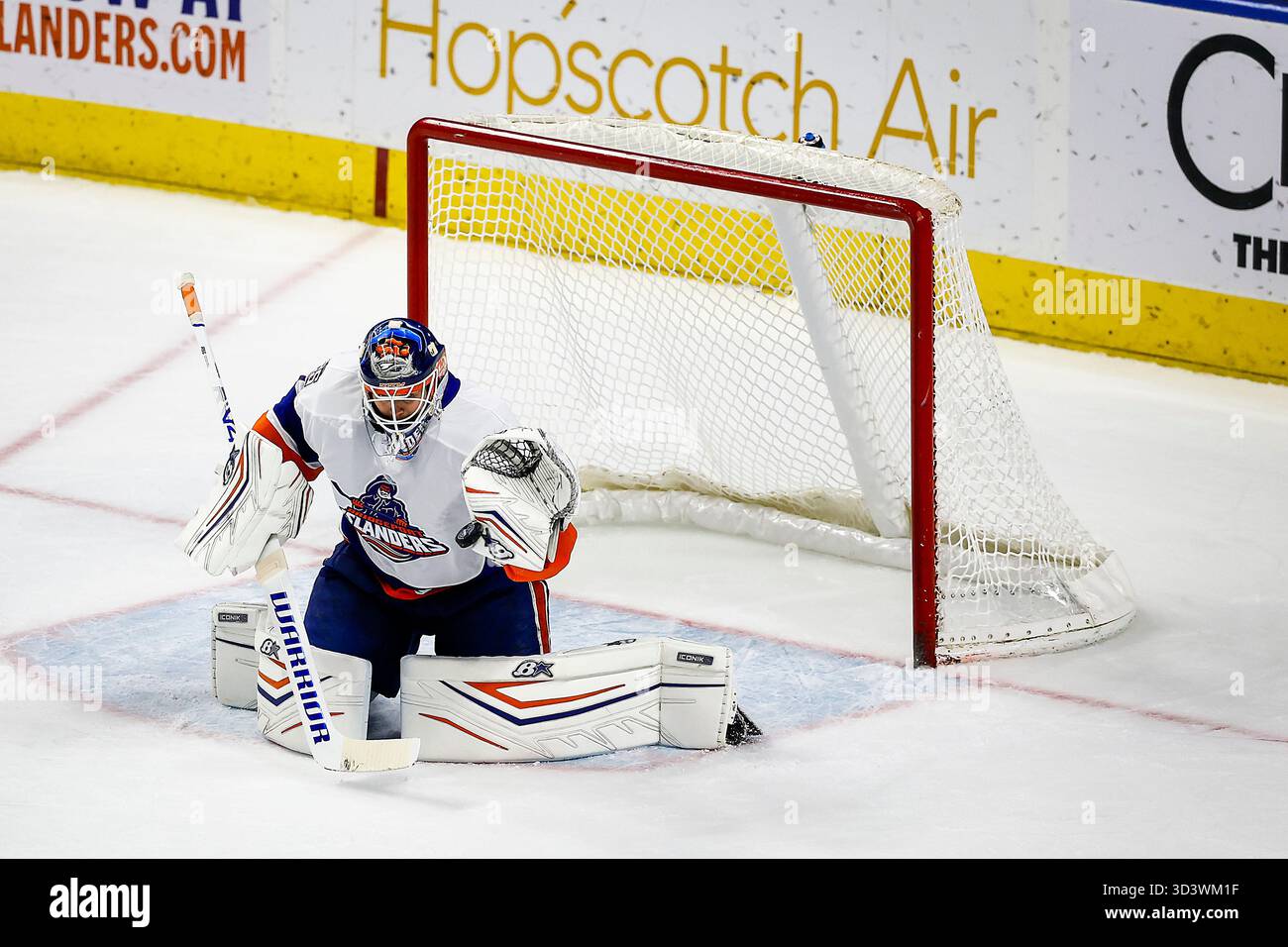 November 5, 2025: Bridgeport Islanders goaltender Marcus Hogberg (1 ...
