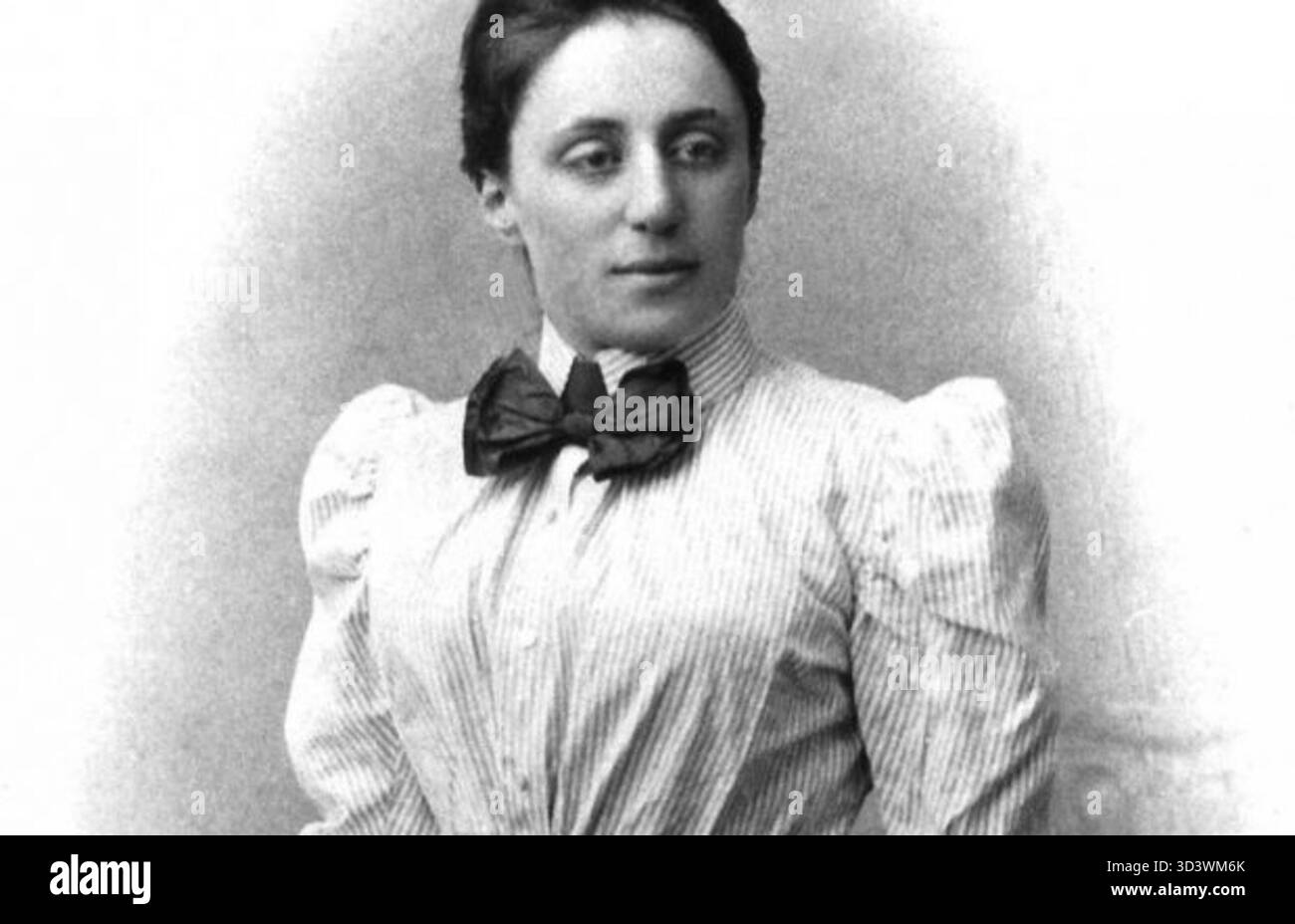 Portrait of Emmy Noether, German mathematician, circa 1900. She is ...