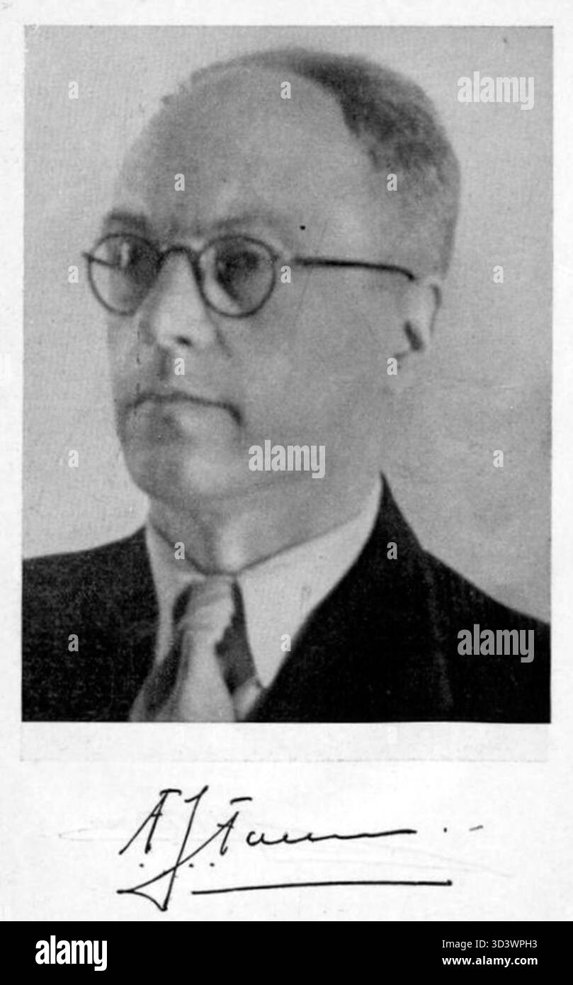 This photograph depicts Professor F. J. Faber, an engineer and academic ...
