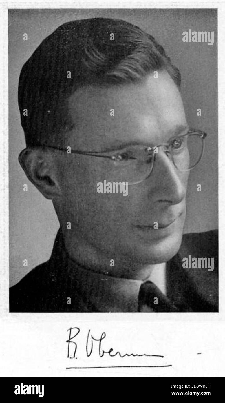 A portrait of Prof. dr. ir. R. M. M. Oberman, a distinguished Dutch ...