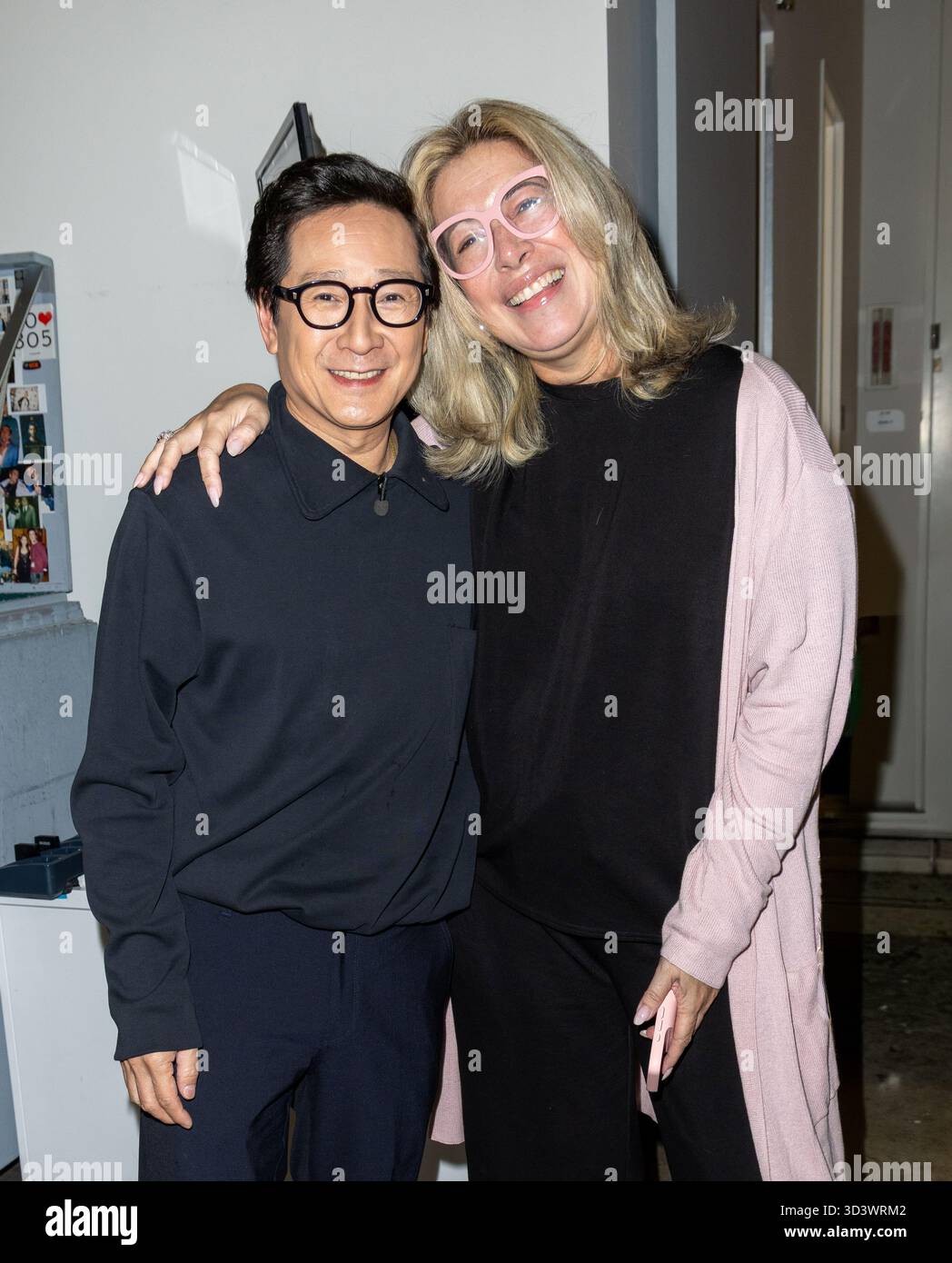 DORAL, FL - NOV 7: Actor Ke Huy Quan and Luz Maria Doria are seen ...