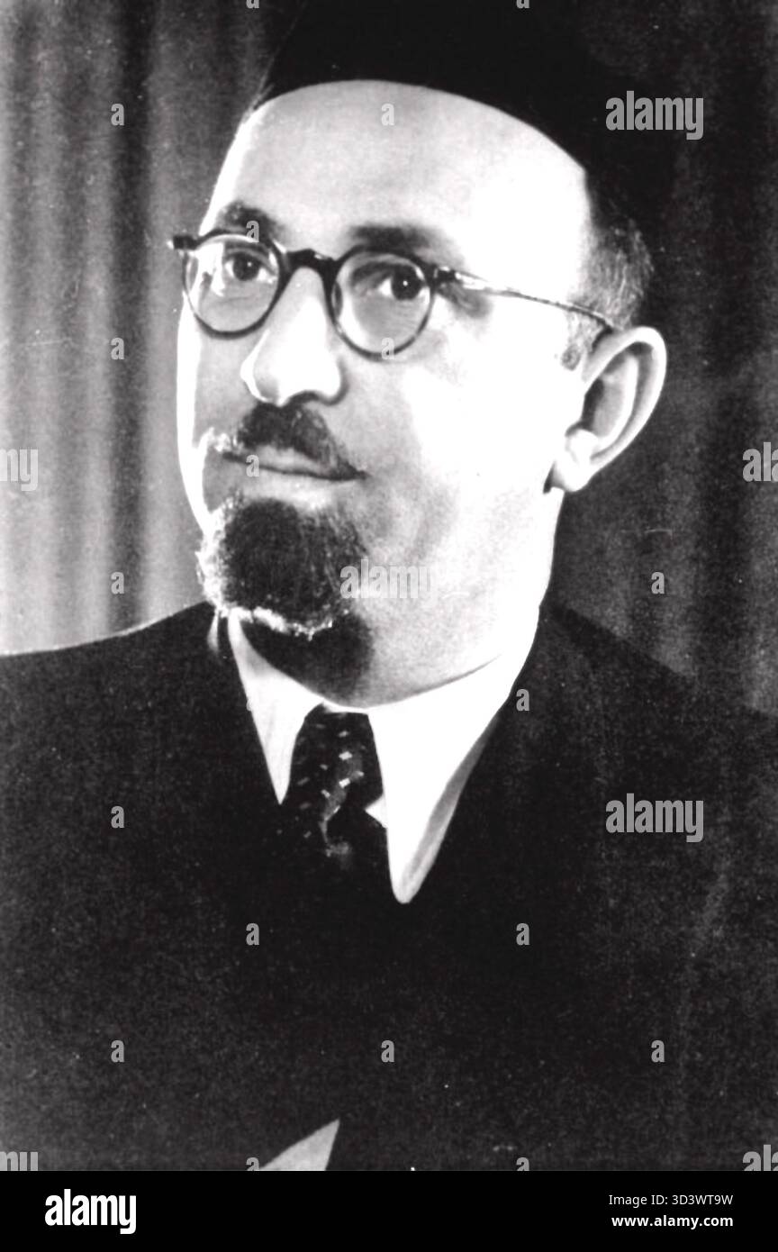 A portrait of Rabbi Leon Thorn (born Leon Leib Yehuda Thorn) in the ...