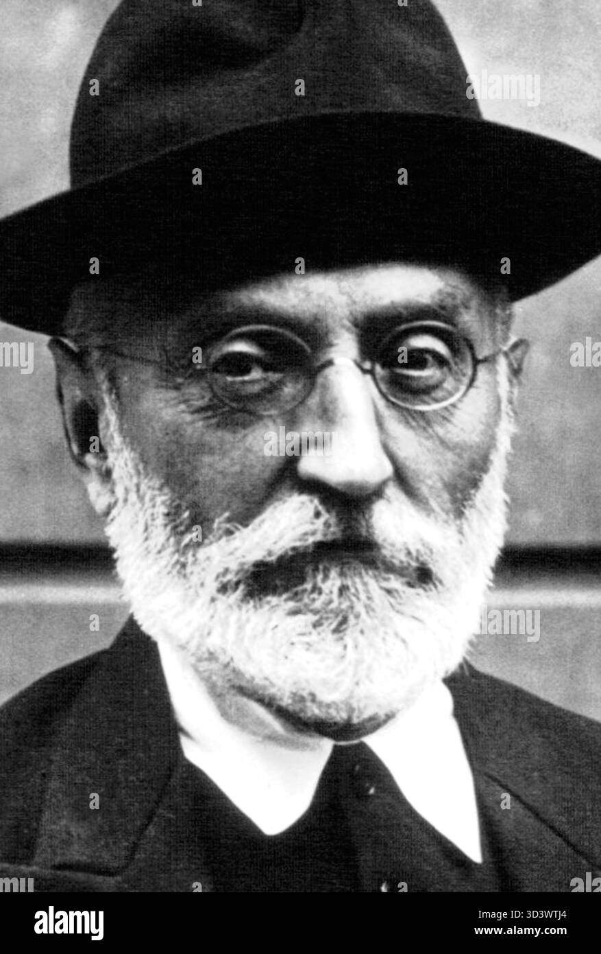 Portrait of Miguel de Unamuno, a Spanish essayist, novelist, poet ...