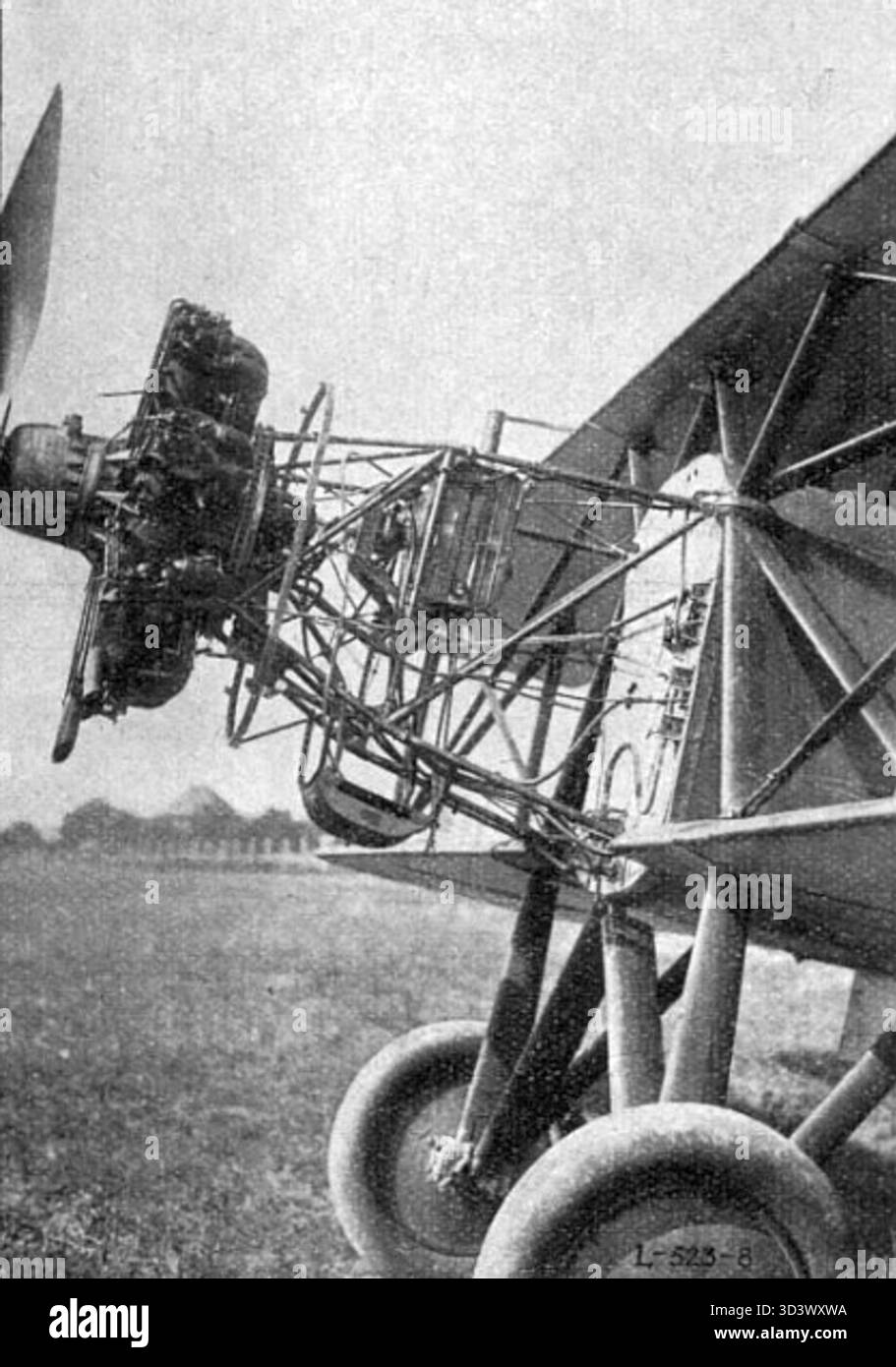 The Letov -216 aircraft with a Jupiter engine, featuring a reduction ...