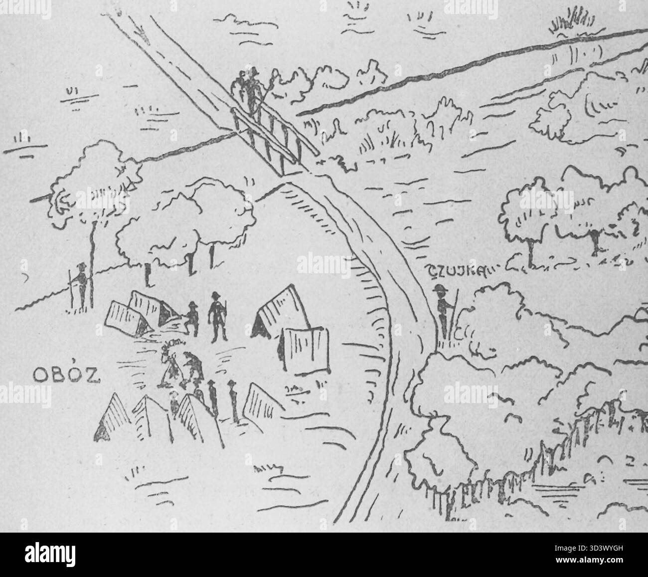 Illustration from 'Obozownictwo', a book by Stanislaw Gibess published ...