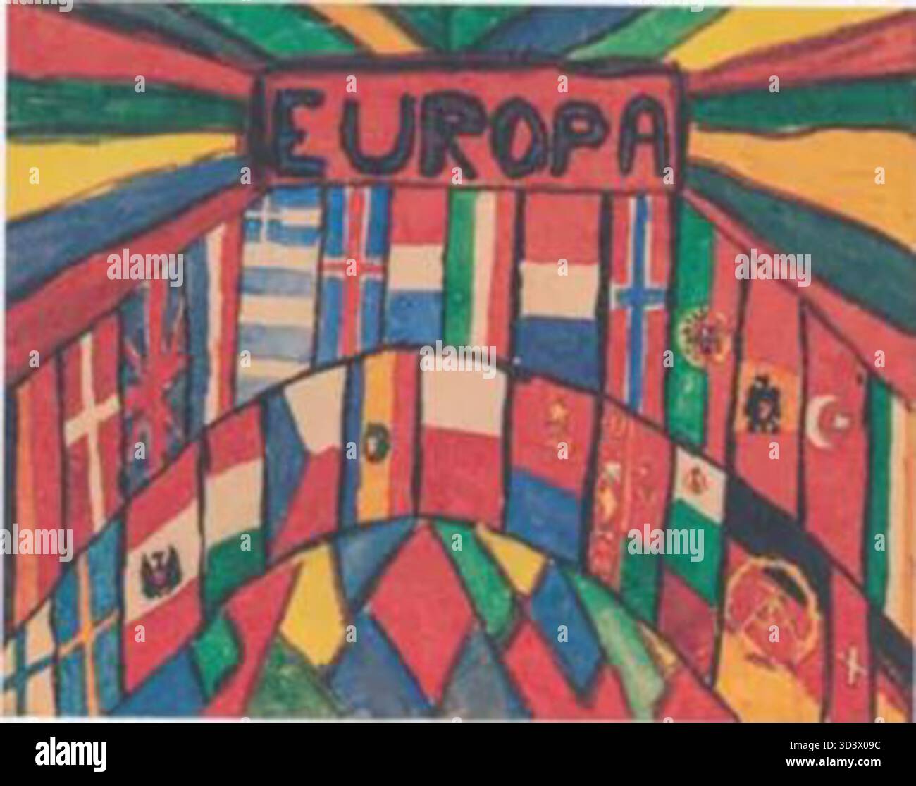 Another anonymous design for the flag of Europe, submitted around 1951 ...