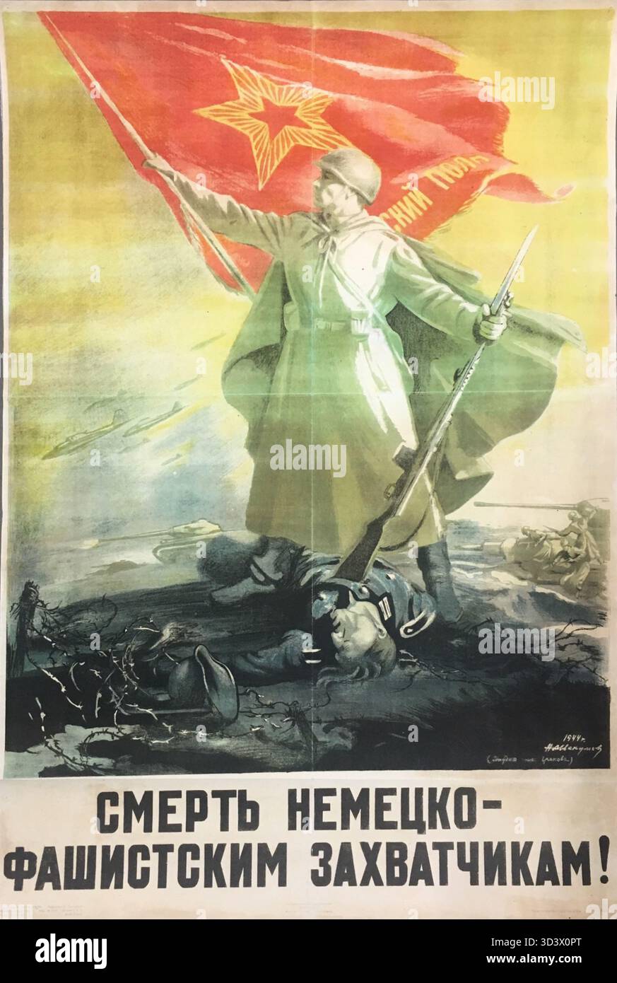 Soviet propaganda poster ww2 hi-res stock photography and images - Alamy