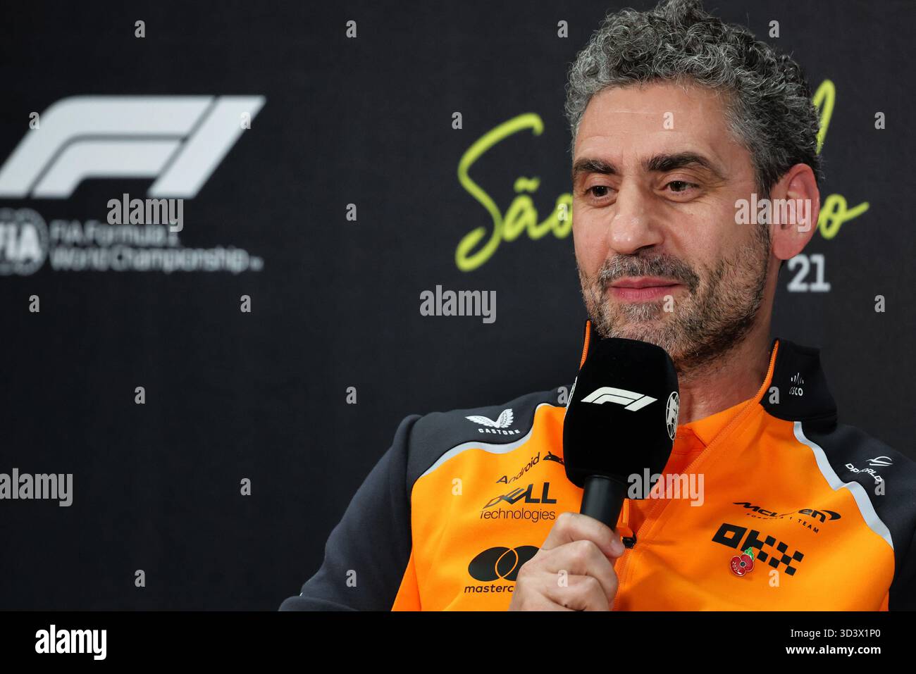 Andrea Stella (ITA) McLaren Team Principall in the FIA Press Conference ...