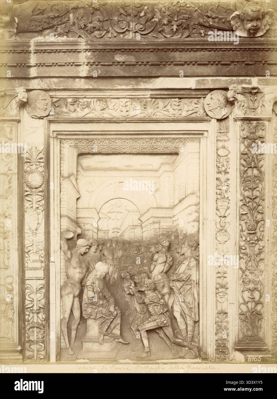 Group of albumen prints c1890s, showing plaster relief work at the ...