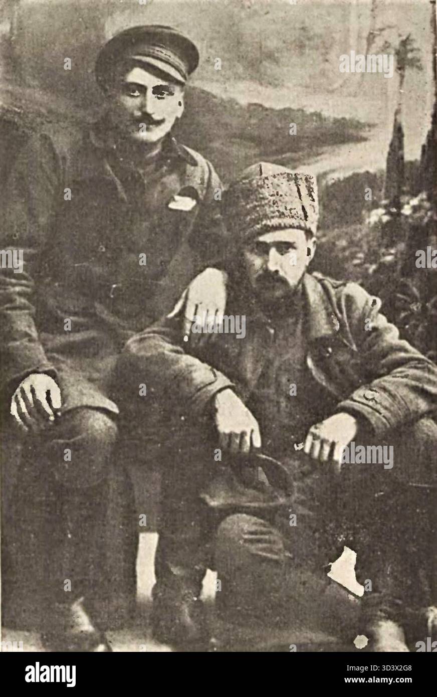 Second Lieutenant Kopczynski and Sergeant Aka from the 56th Infantry ...