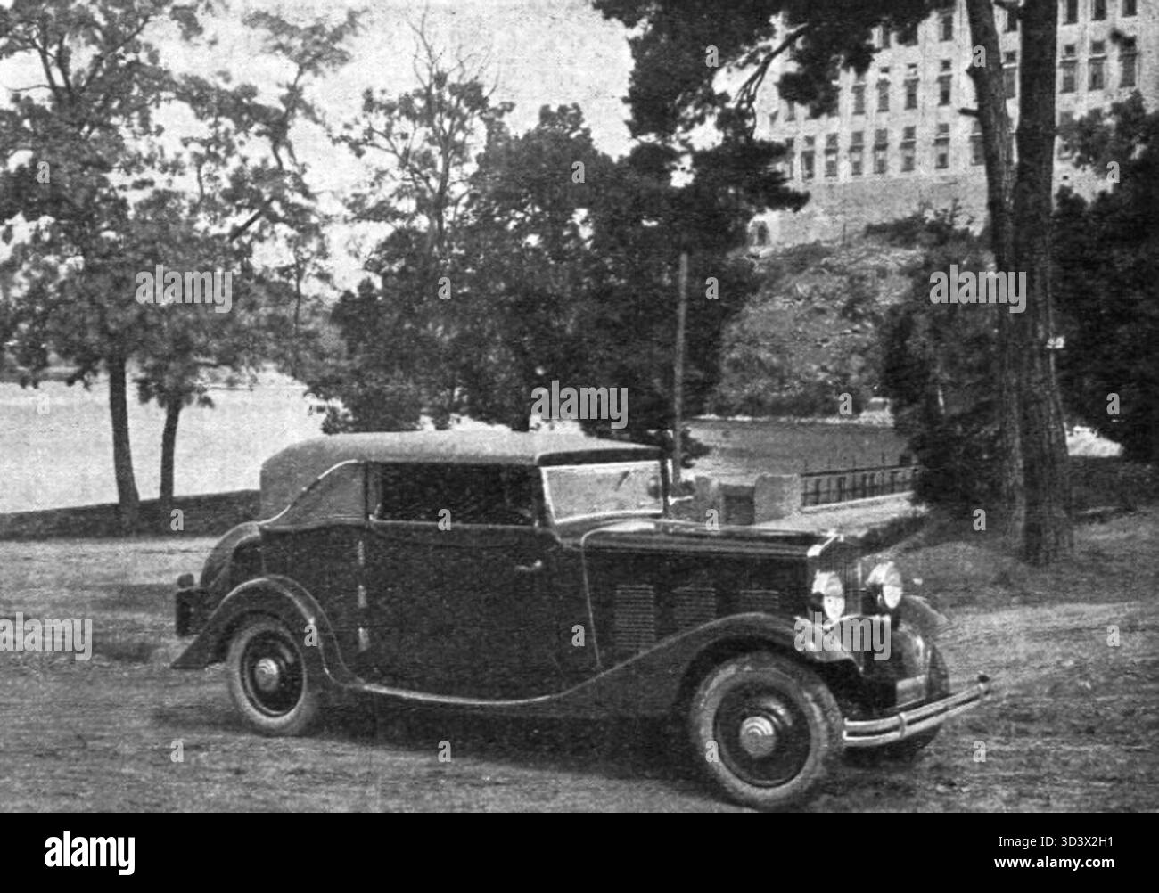 Photograph of a 1933 Wikov 35 convertible, capturing its exterior ...