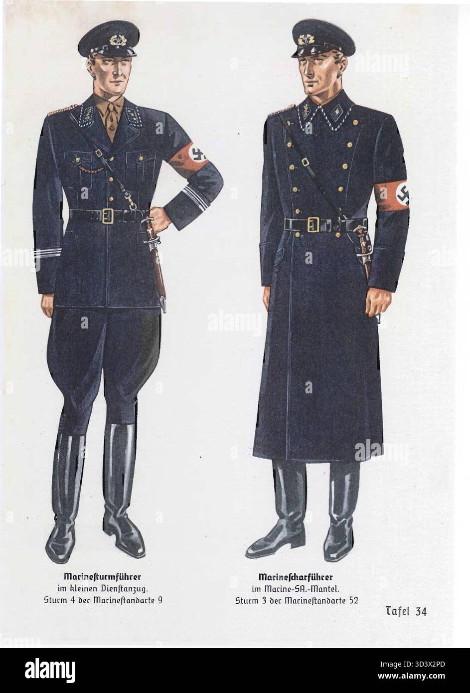 A 1937 edition of the Nazi Party's organizational handbook showing the ...