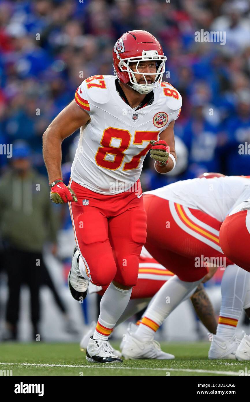 Kansas City Chiefs tight end Travis Kelce (87) runs in motion during ...