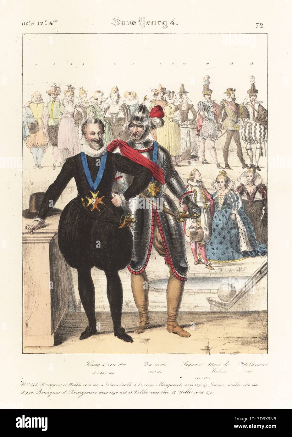 King Henry IV of France in ruff collar, doublet, breeches and hose ...