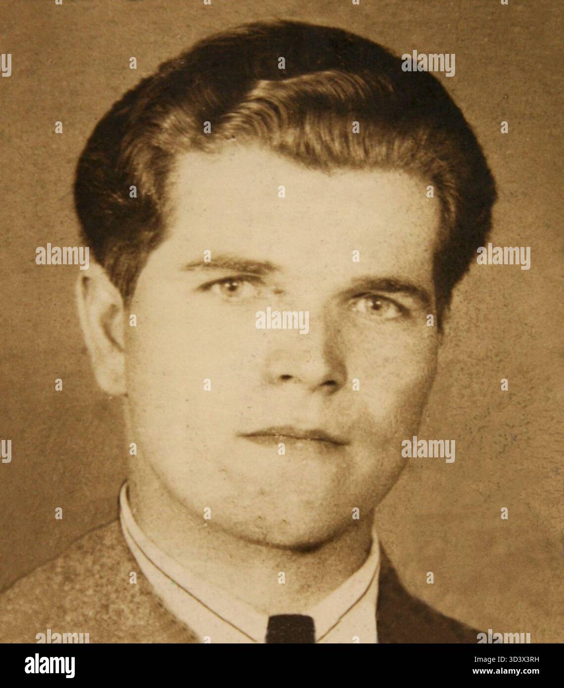 This photo shows Stanislav Albrecht, a member of the Czechoslovak ...