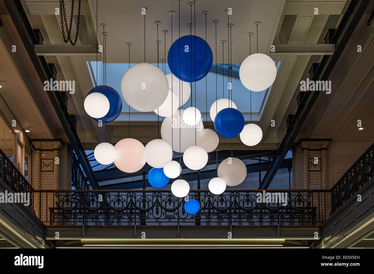 Interior view of the Open VLD headquarters in central Brussels ...