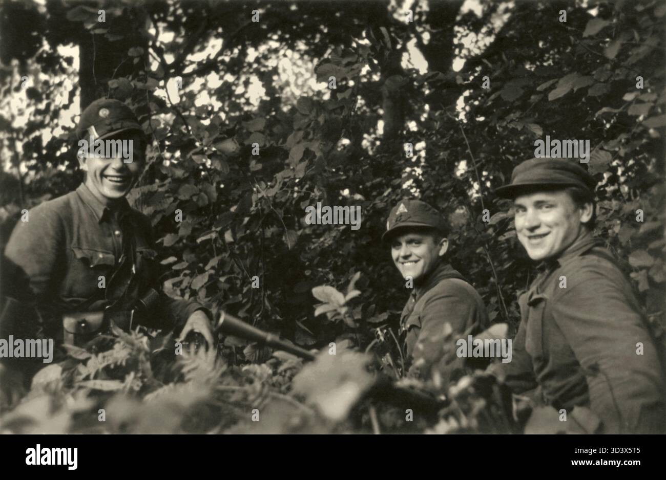 Lithuanian partisans from the Didioji Kova military district in 1949 ...