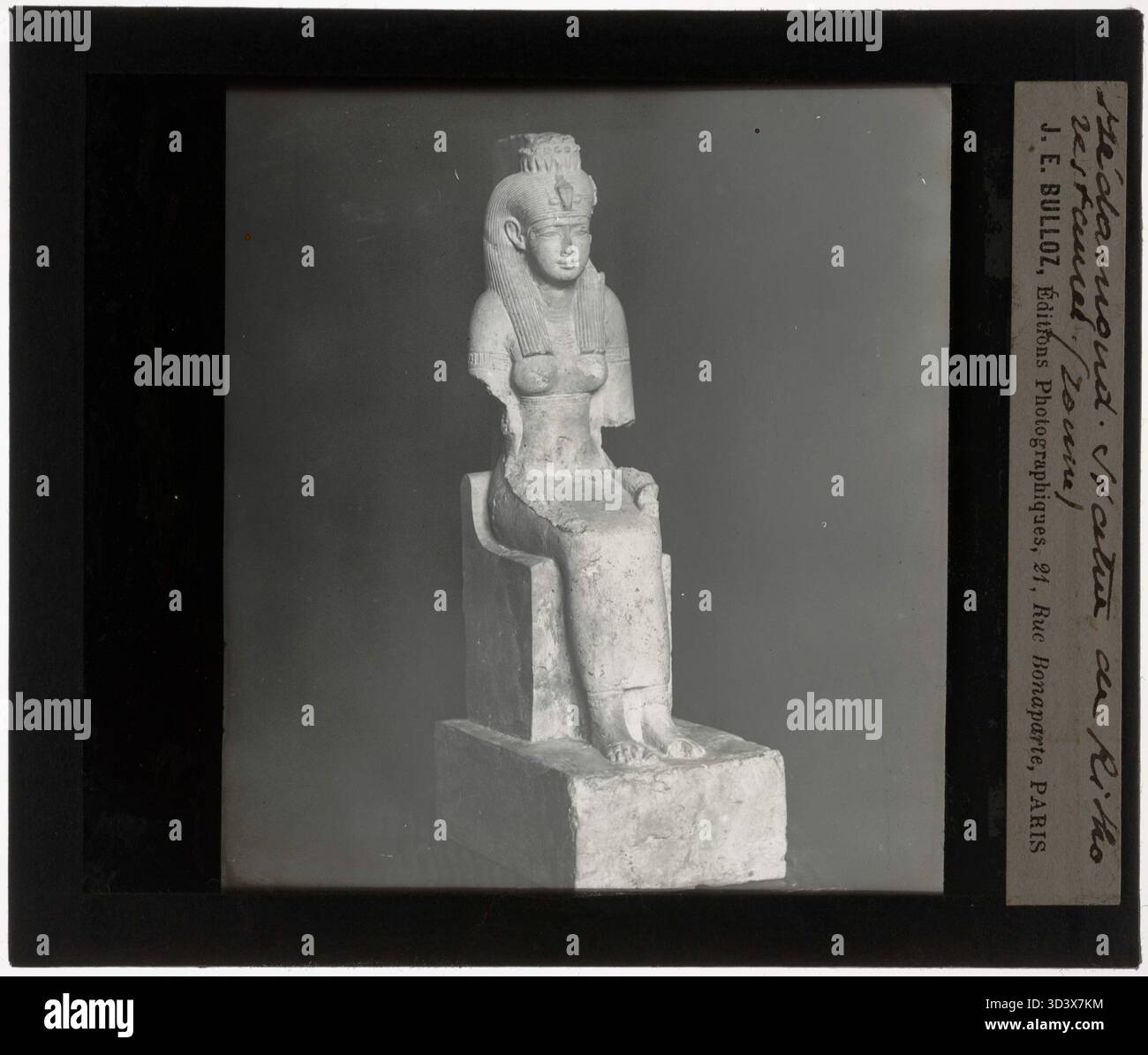 A restored statue of Raet-Tawy from the Temple of Montu in Medamud ...