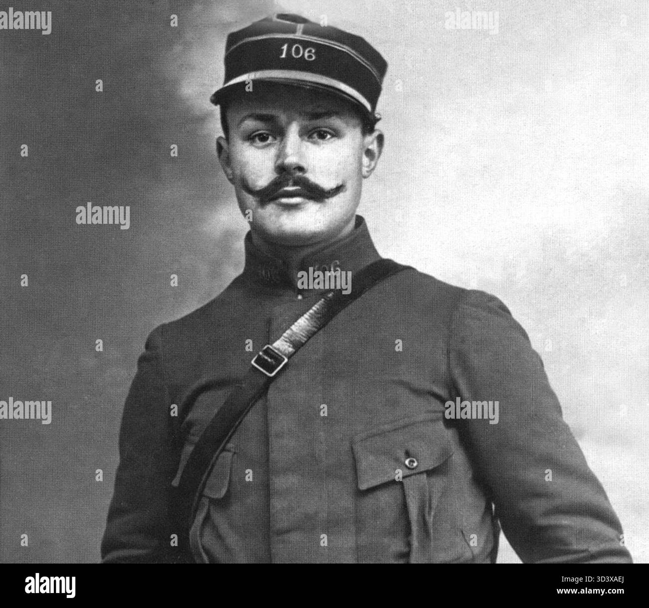 Maurice Genevoix, pictured in 1915, is shown wearing a military officer ...