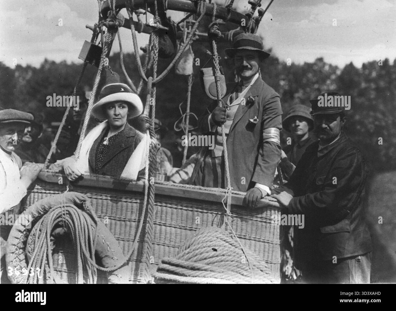 Photograph of René Rumpelmayer and Mrs. Gustave Goldschmidt aboard the ...