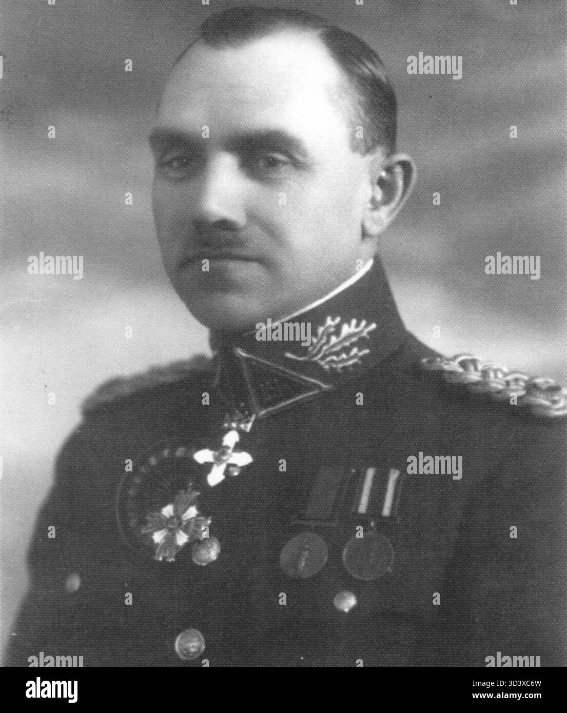 Klemensas Popeliuka in his Brigadier General uniform of the Lithuanian ...