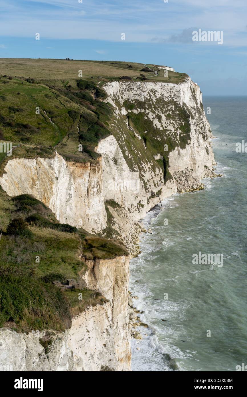 White Cliffs of Dover in Dover, Kent, England. The White Cliffs of ...