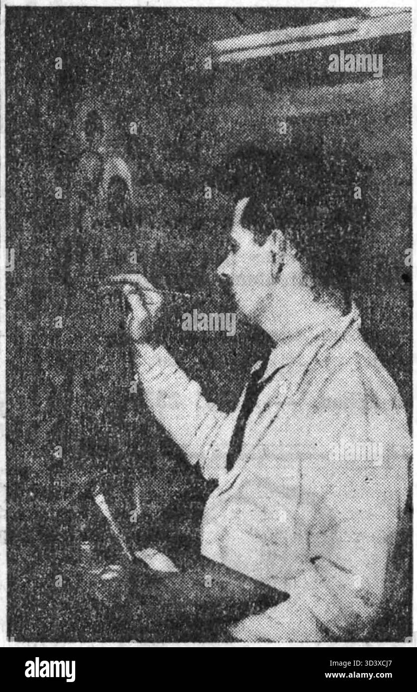 Artistic craftsmanship involved Black and White Stock Photos & Images ...