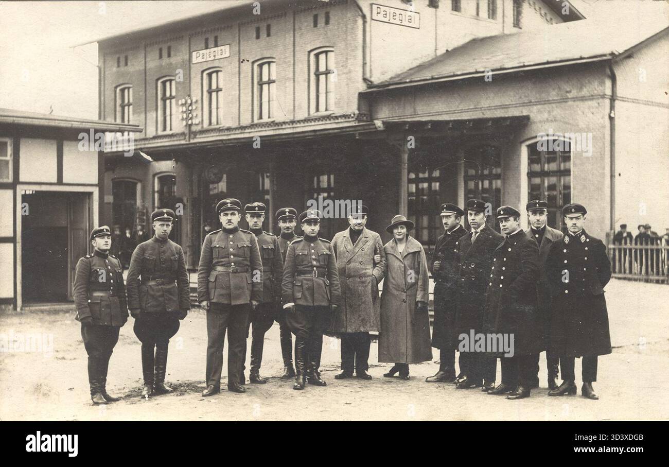 Photograph of Paggiai train station in the 1920s, showcasing the ...