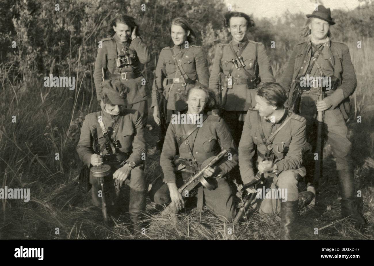 Lithuanian partisans from the Prisiklimas (Resurrection) military ...