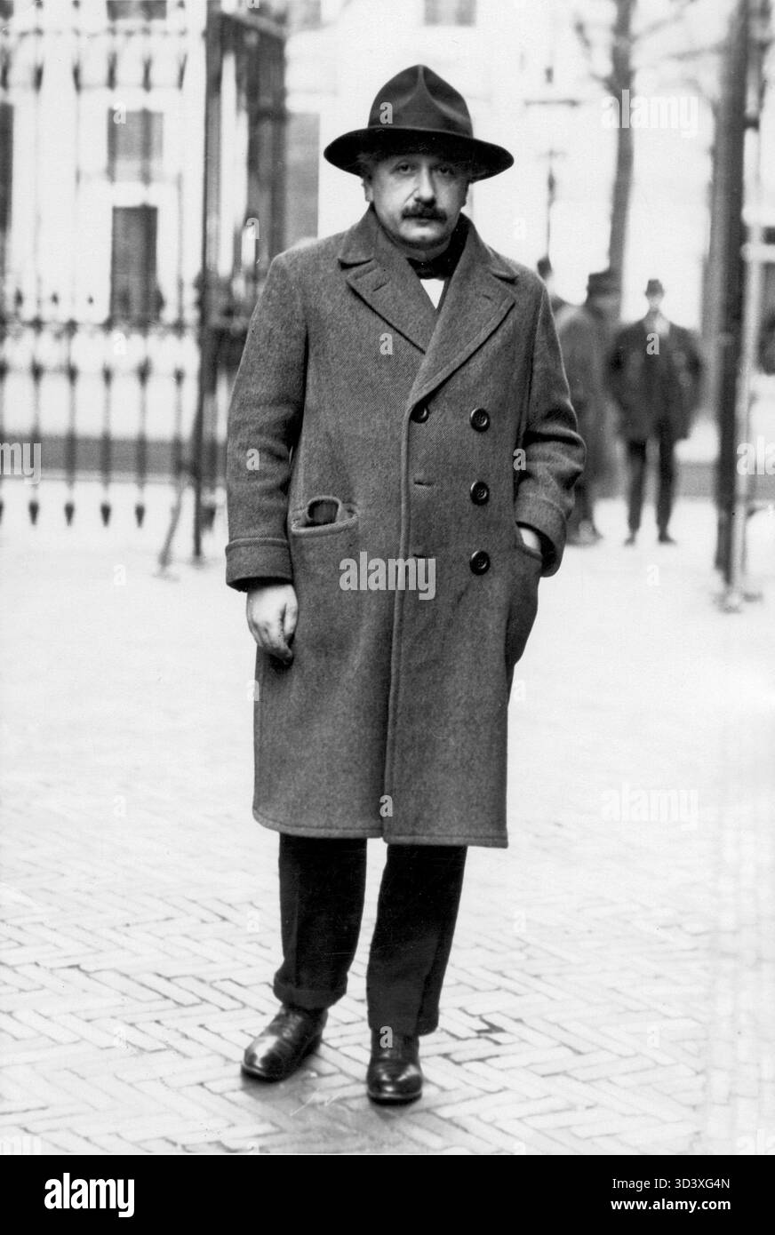 This photo shows Professor Albert Einstein, the renowned theoretical ...