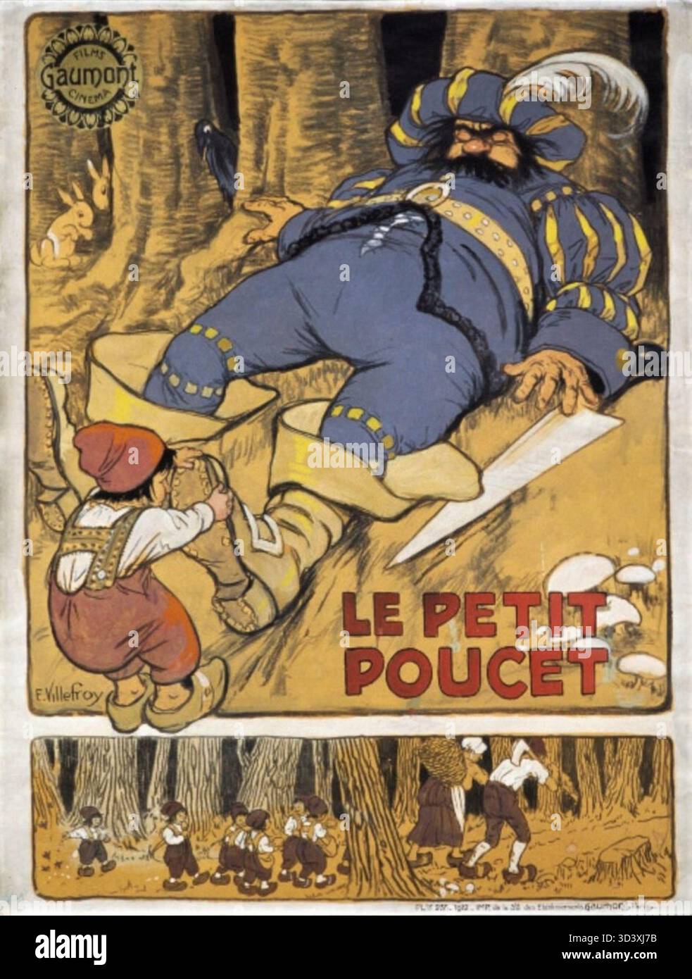 This poster is for Louis Feuillade’s 1912 silent film 'Le Petit Poucet ...