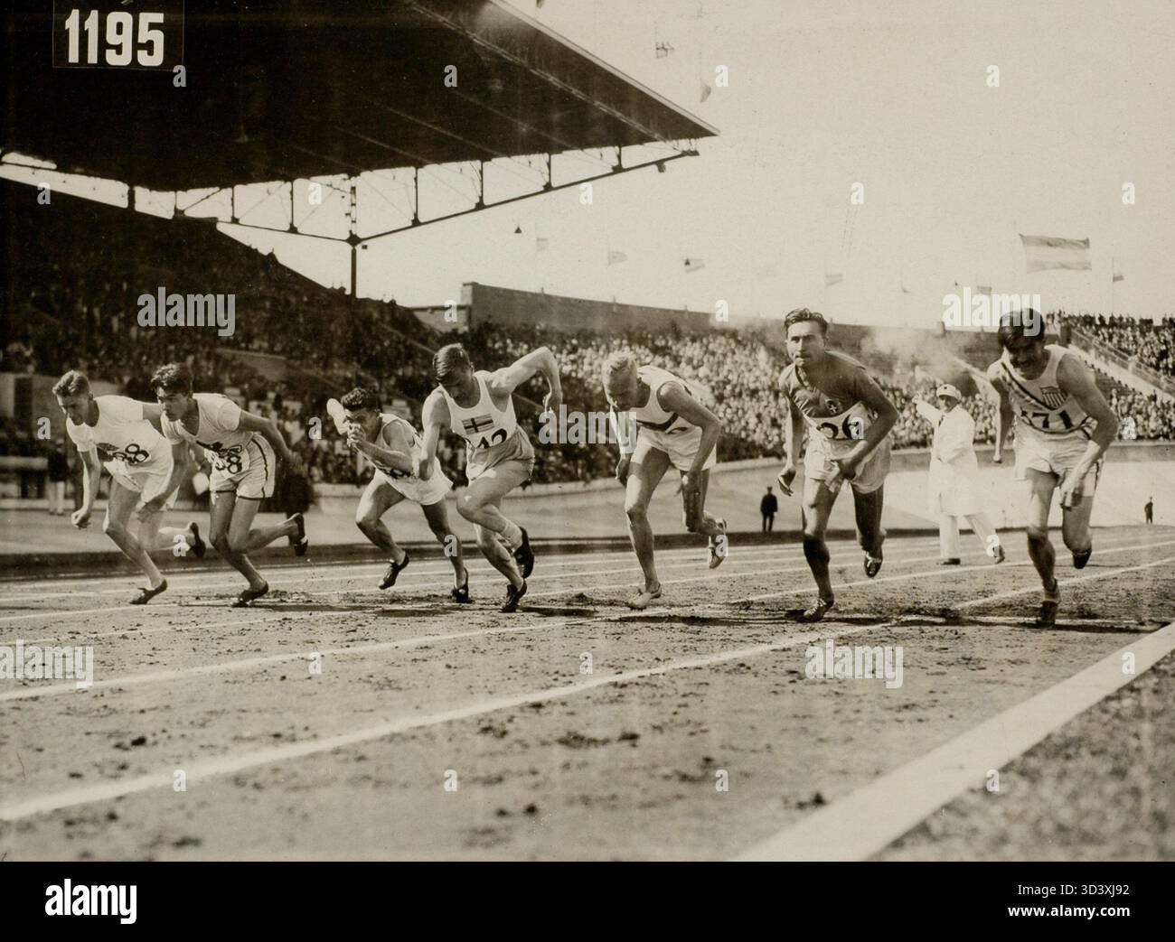 This photograph from the 1928 Amsterdam Olympic Games captures the ...