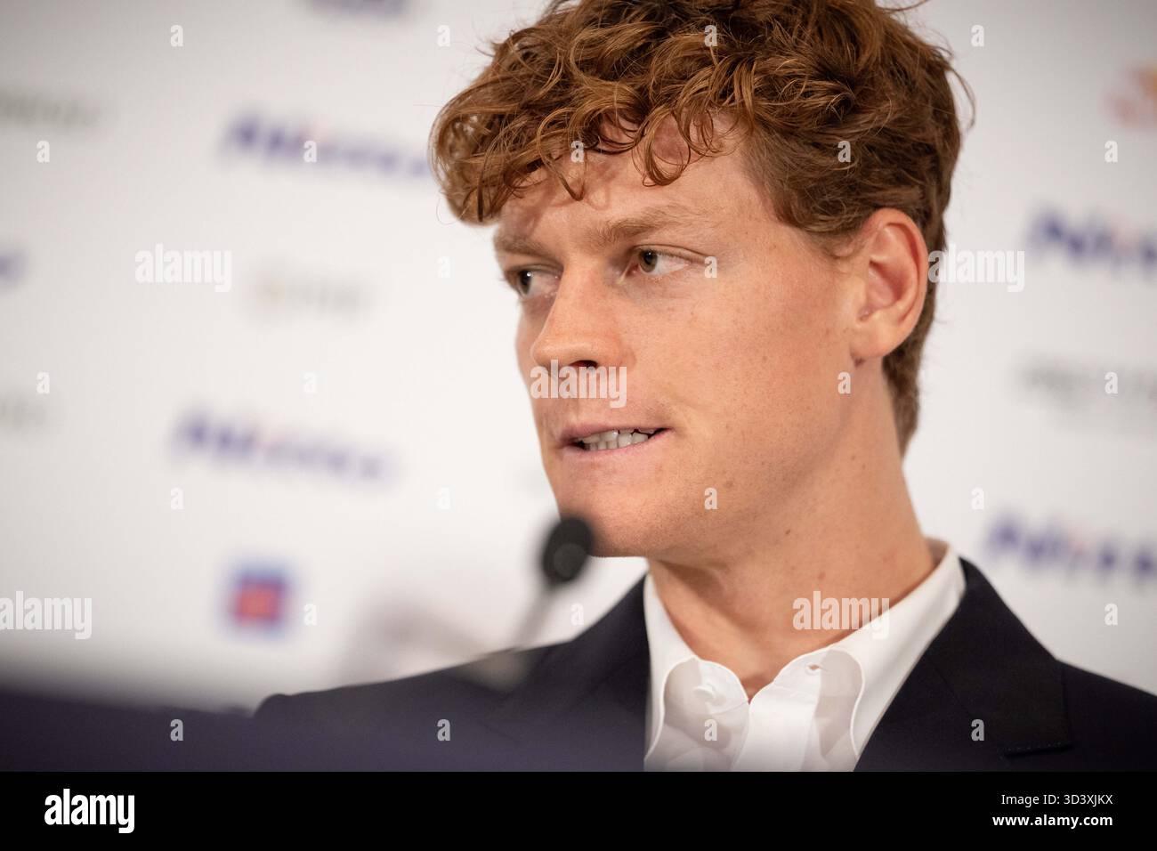 Jannik Sinner (Italy) in press conference during the Nitto ATP Finals ...