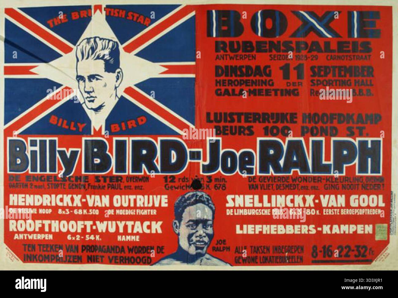 On September 11, 1928, a boxing event took place at the Rubens Palace ...