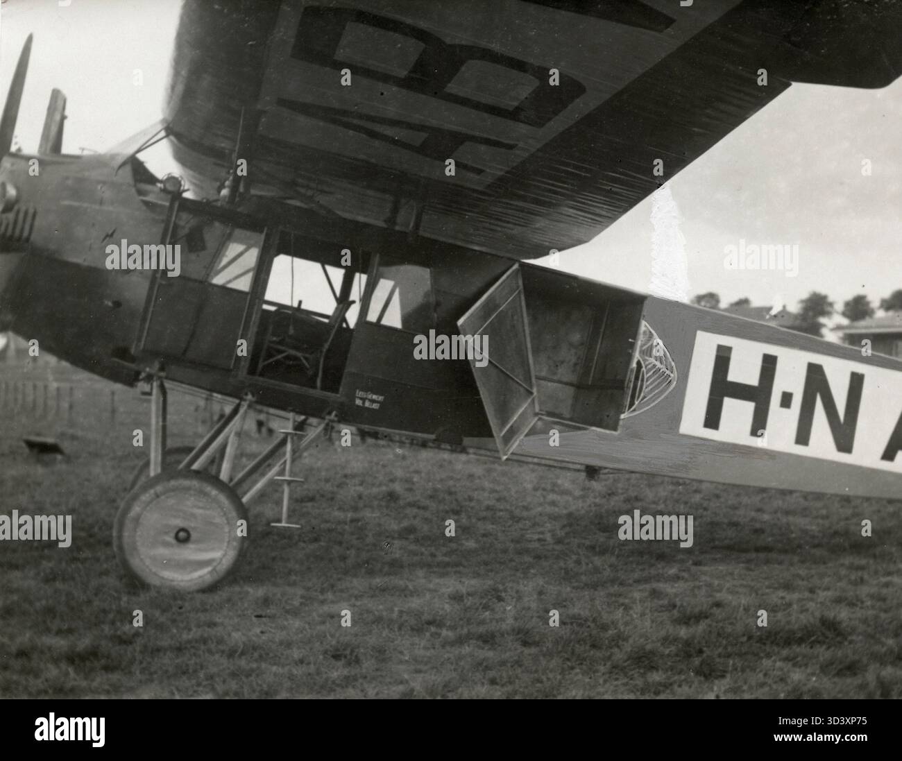 The Fokker Model F III, photographed in 1922, showcases the interior of ...